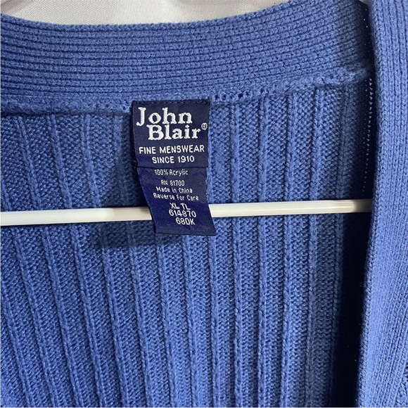 John Blair | Sweaters | Vintage John Blair Cardigan Grandpa Sweater Cable Knit Mens Size L Large ...